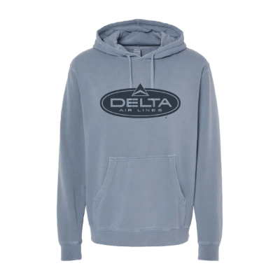 VINTAGE SLATE BLUE PIGMENT HOODIE – Delta Museum