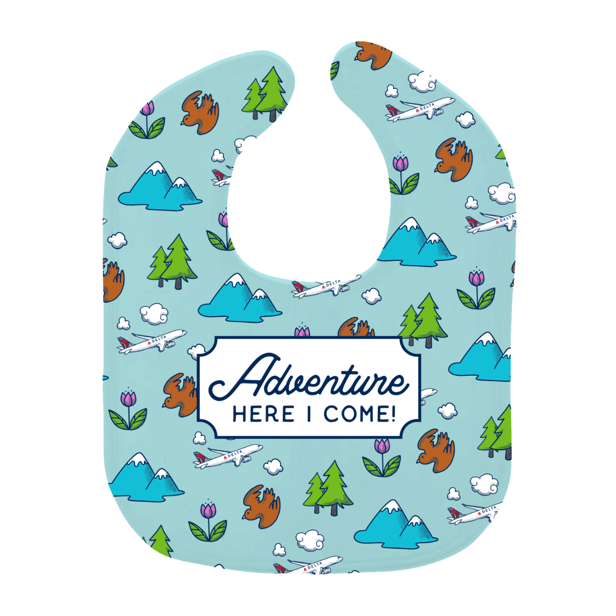 Delta Adventure Here I Come Bib – Delta Museum